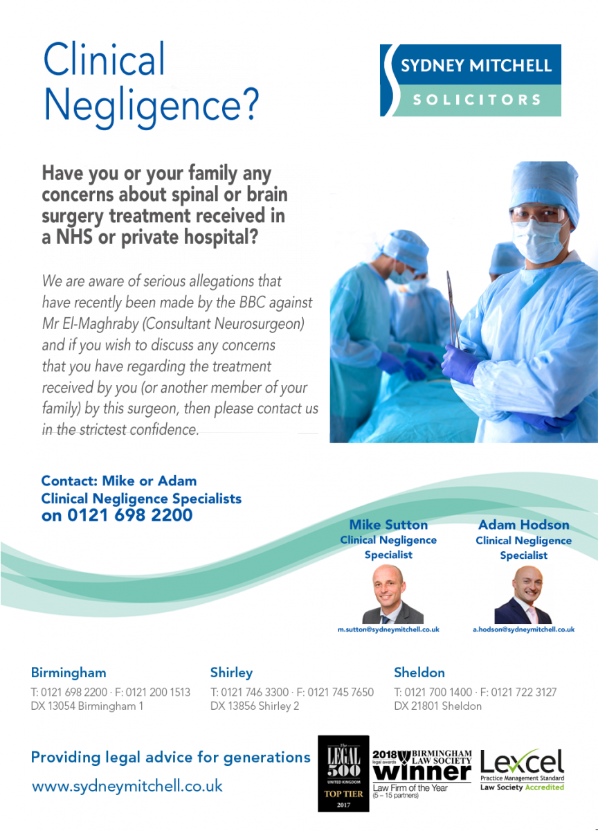 Clinical & Medical Negligence Claims | Sydney Mitchell Solicitors